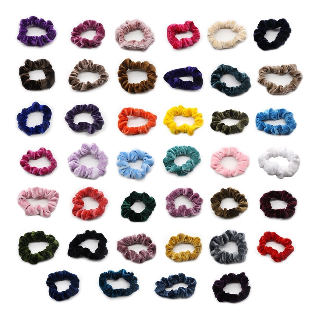 Velvet hair scrunchies Velvet hair scrunchies